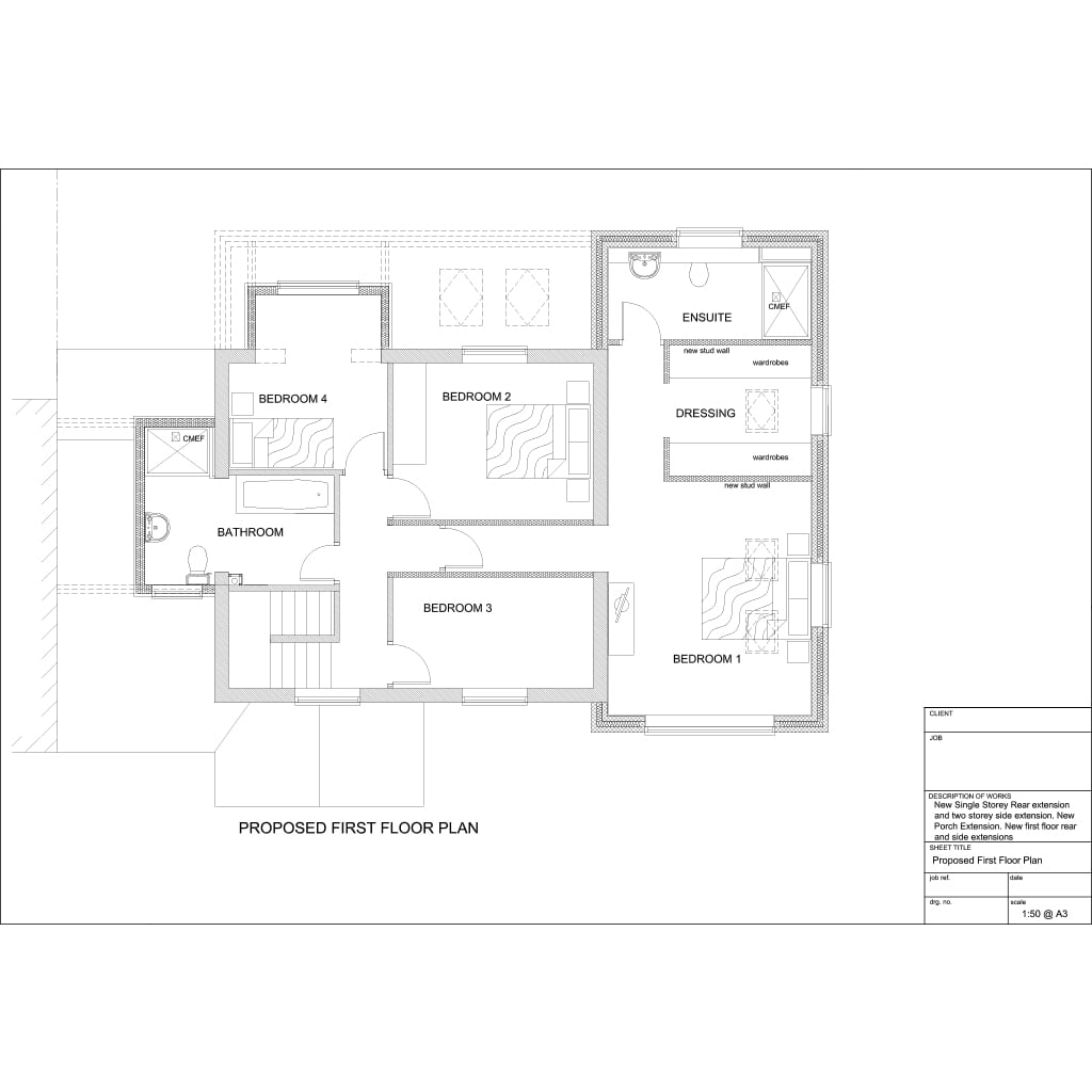 Multiple extensions to a house, Bingham - RDS Design Services
